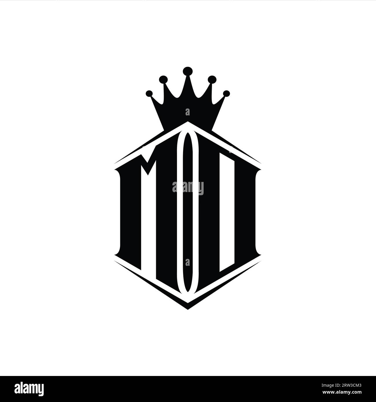 MD Letter Logo monogram hexagon shield shape crown with sharp style ... MD Letter Logo monogram hexagon shield shape crown with sharp style ...