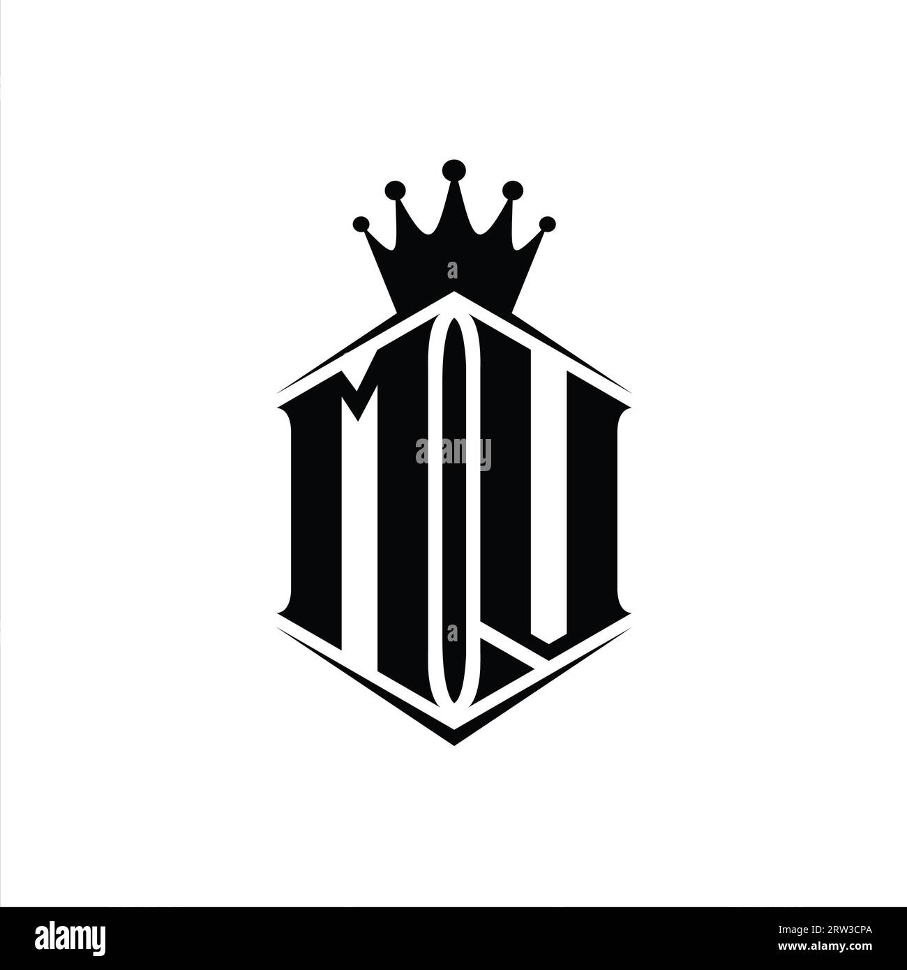 MV Letter Logo monogram hexagon shield shape crown with sharp style ... MV Letter Logo monogram hexagon shield shape crown with sharp style ...