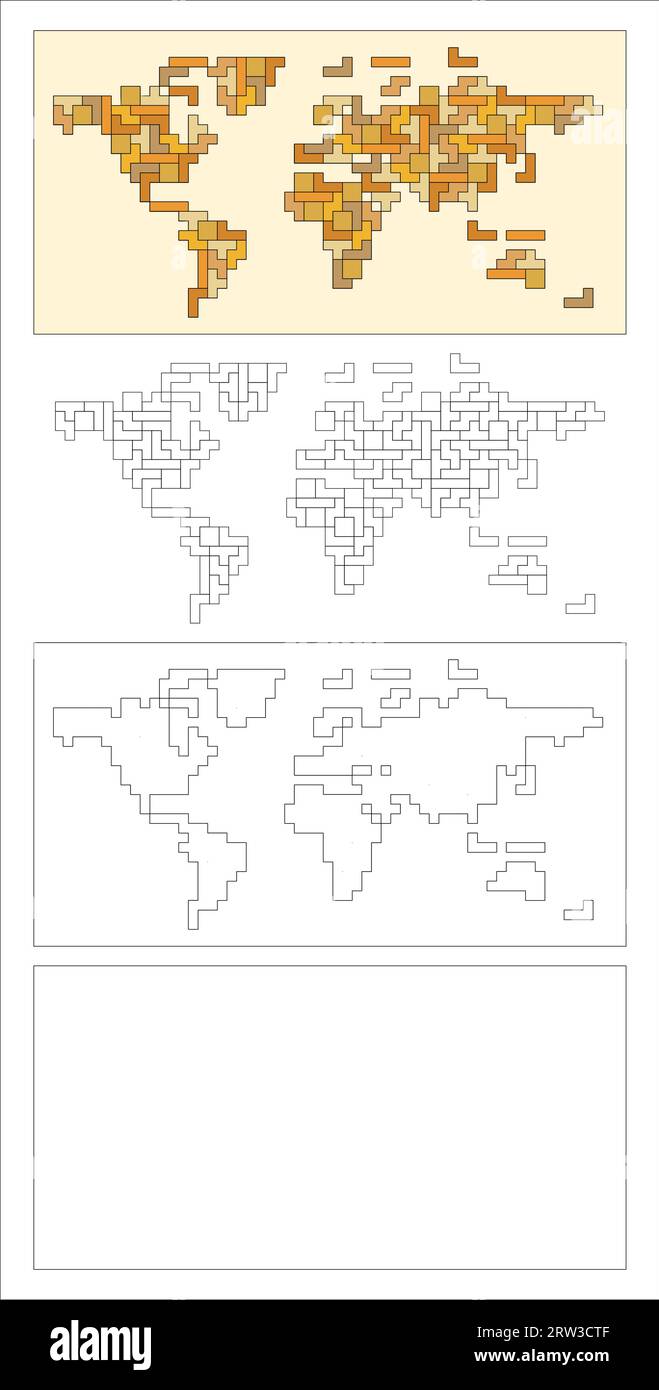 World laser cut map hi-res stock photography and images - Alamy