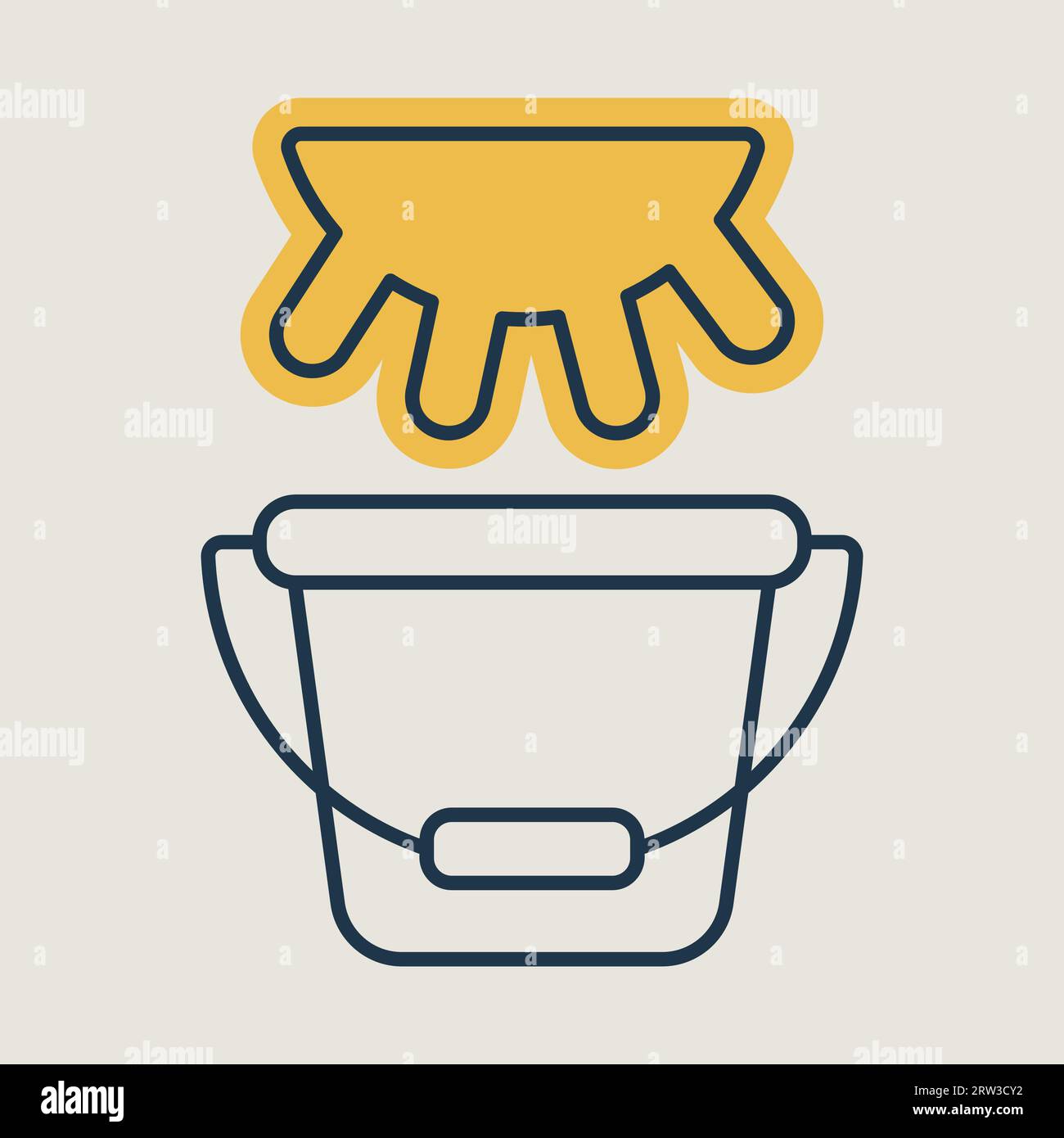 Cow udder and buckets. Fresh milk vector icon. Dairy product sign ...