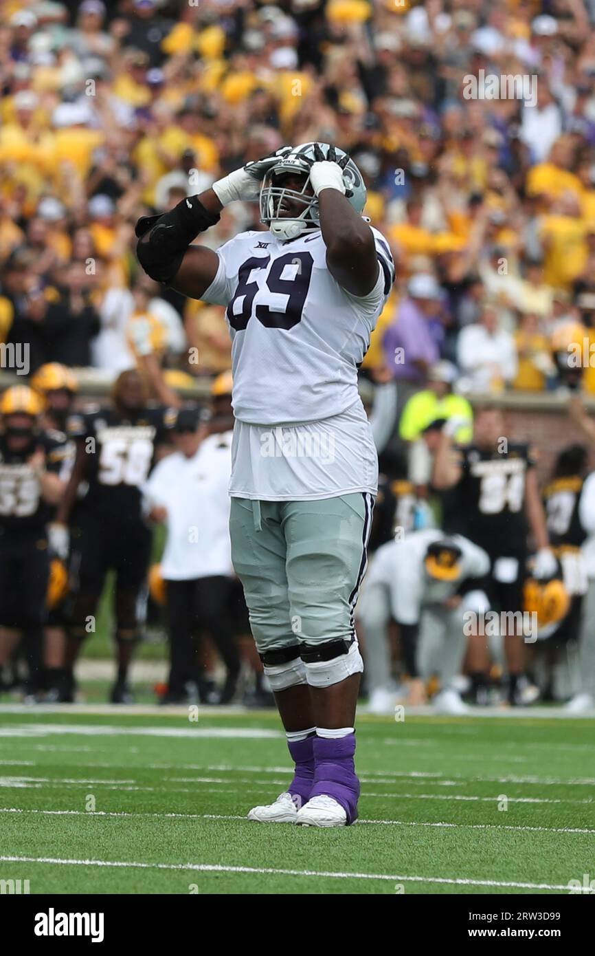 COLUMBIA, MO - SEPTEMBER 16: Kansas State Wildcats offensive lineman ...