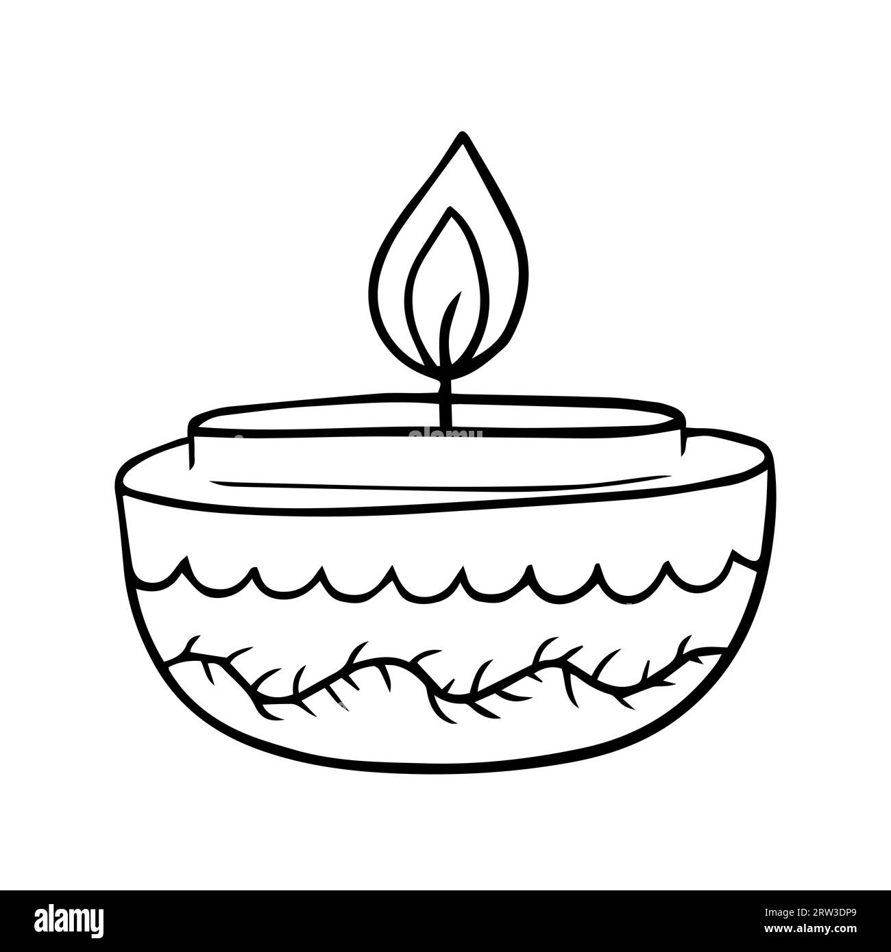 Diwali oil lamp india Black and White Stock Photos & Images - Alamy