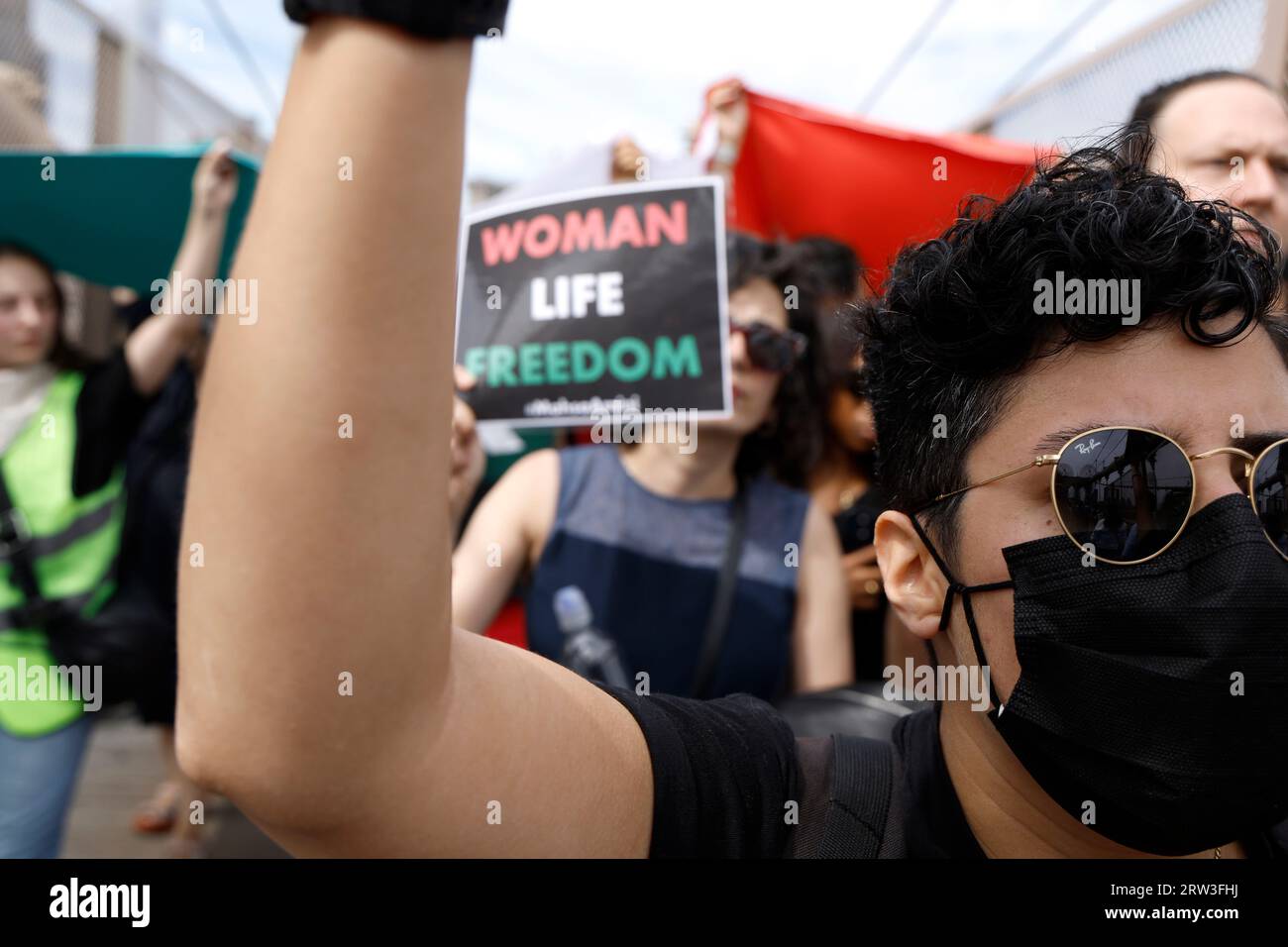 New York City, USA. 16th Sep, 2023. Hundredths march from lower ...