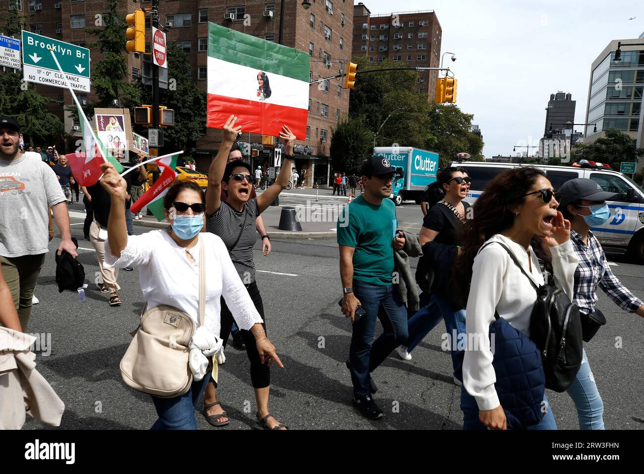 New York City, USA. 16th Sep, 2023. Hundredths march from lower ...