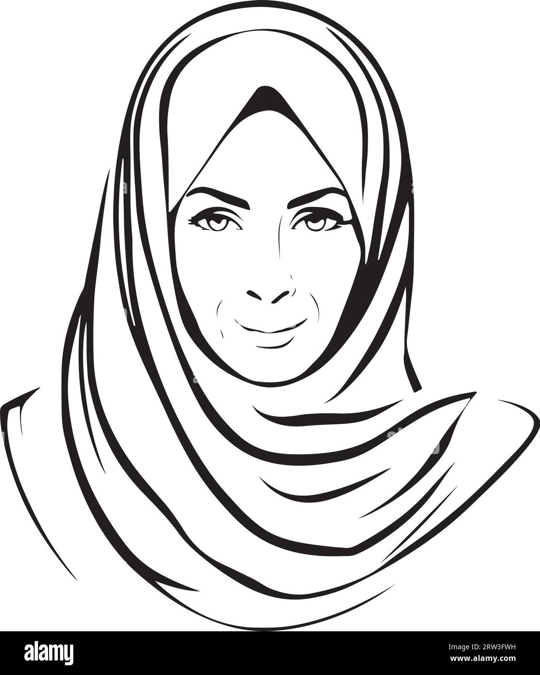 Super lovely muslim woman vector logo art Stock Vector Image & Art - Alamy