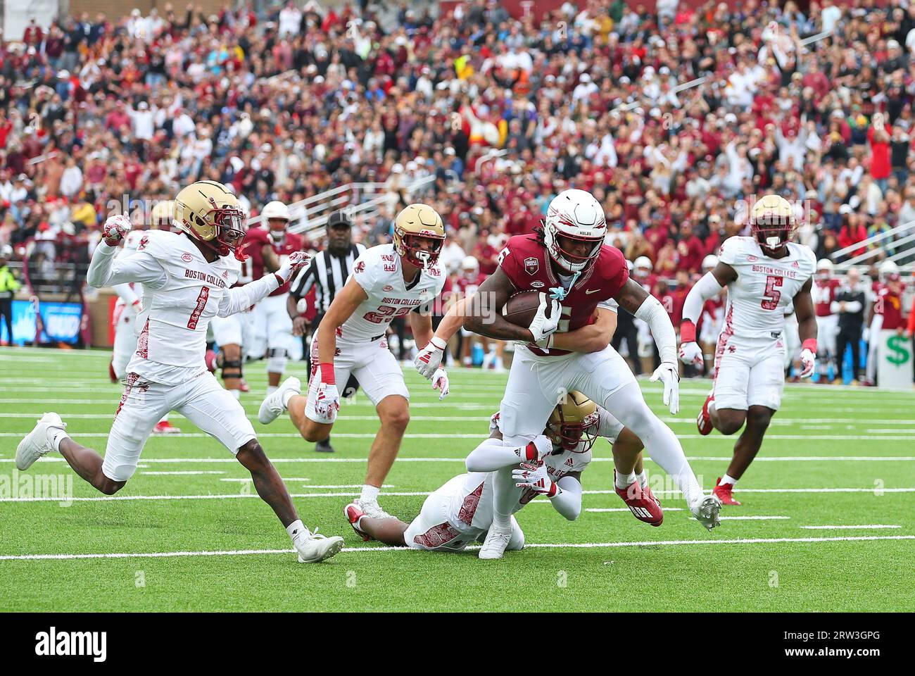 CHESTNUT HILL, MA - SEPTEMBER 16: Florida State Seminoles tight end ...