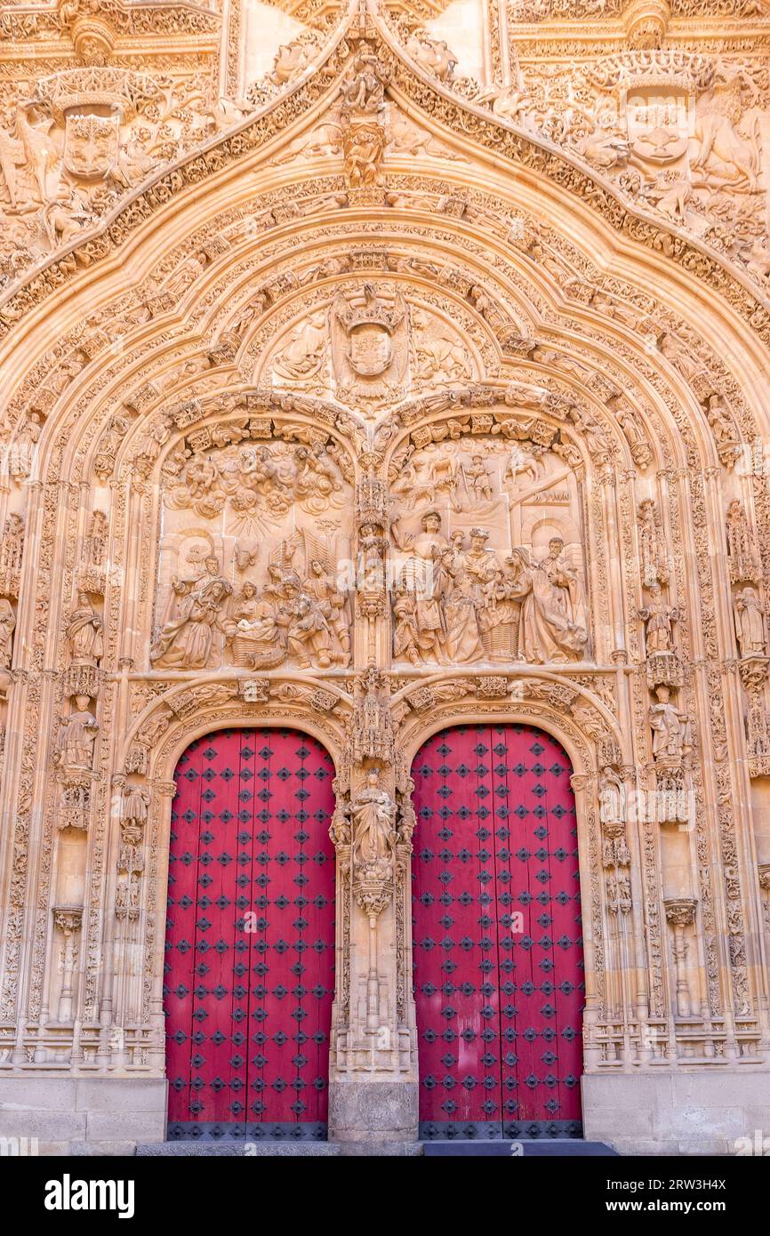 New Cathedral of Salamanca (Catedral Nueva) gothic, richly decorated ...