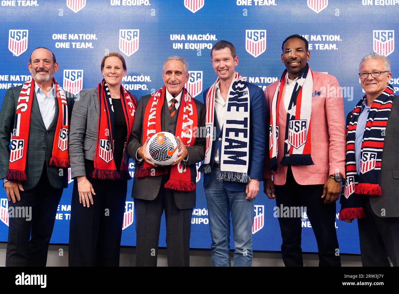 MLS Commissioner, Don Garber, U.S. Soccer President, Cindy Parlow Cone ...