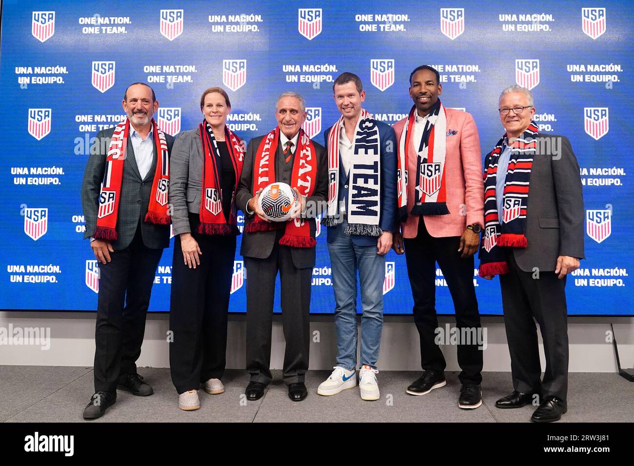 MLS Commissioner, Don Garber, U.S. Soccer President, Cindy Parlow Cone ...