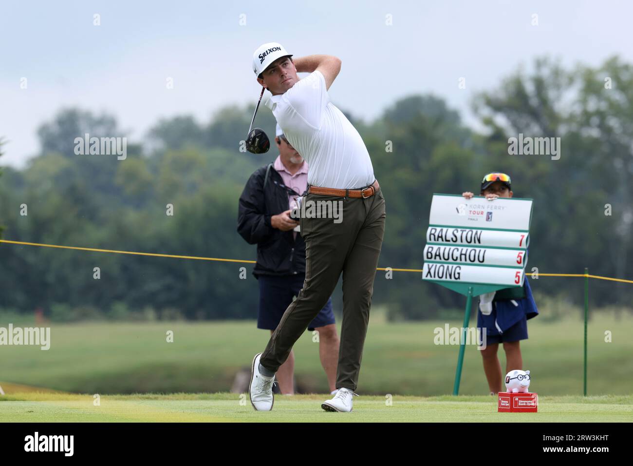COLLEGE GROVE, TN - SEPTEMBER 16: Spencer Ralston hits his tee shot on ...