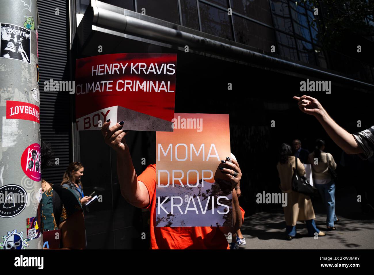 New York, New York, USA. 15th Sep, 2023. Climate activists and ...