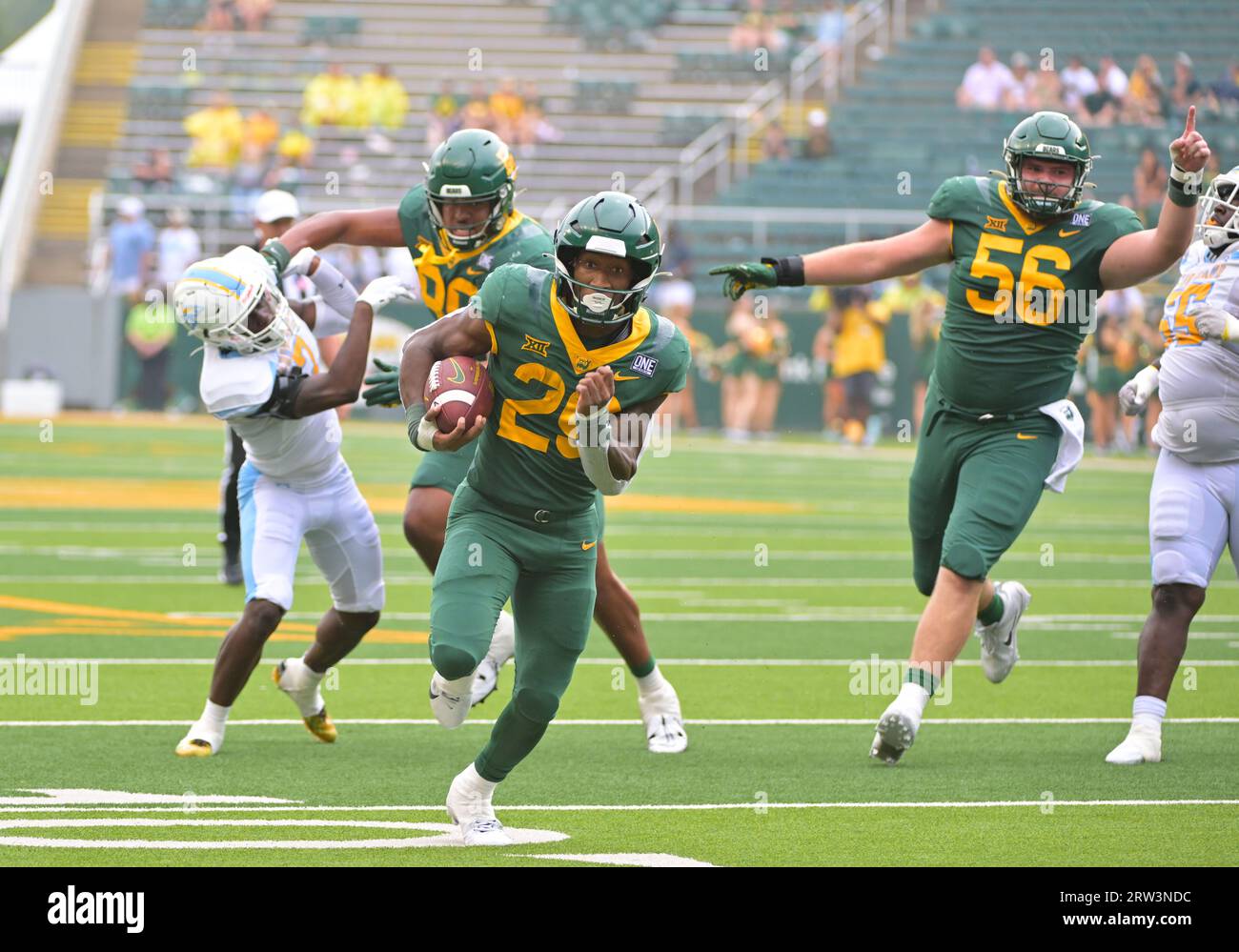 Waco, USA. 16th Sep, 2023. September 16 2023: Baylor Bears running back ...