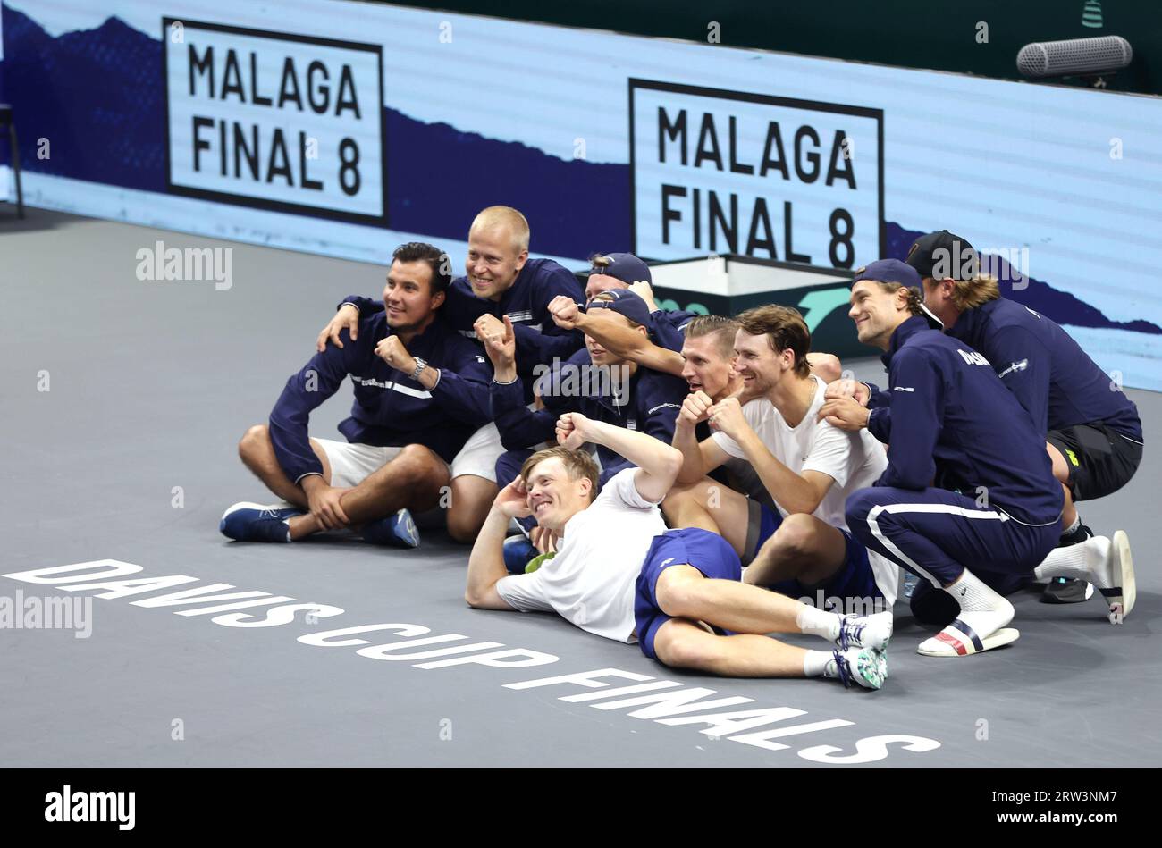 Zagreb, Croatia. 16th Sep, 2023. Team Finland celebrates after winning ...