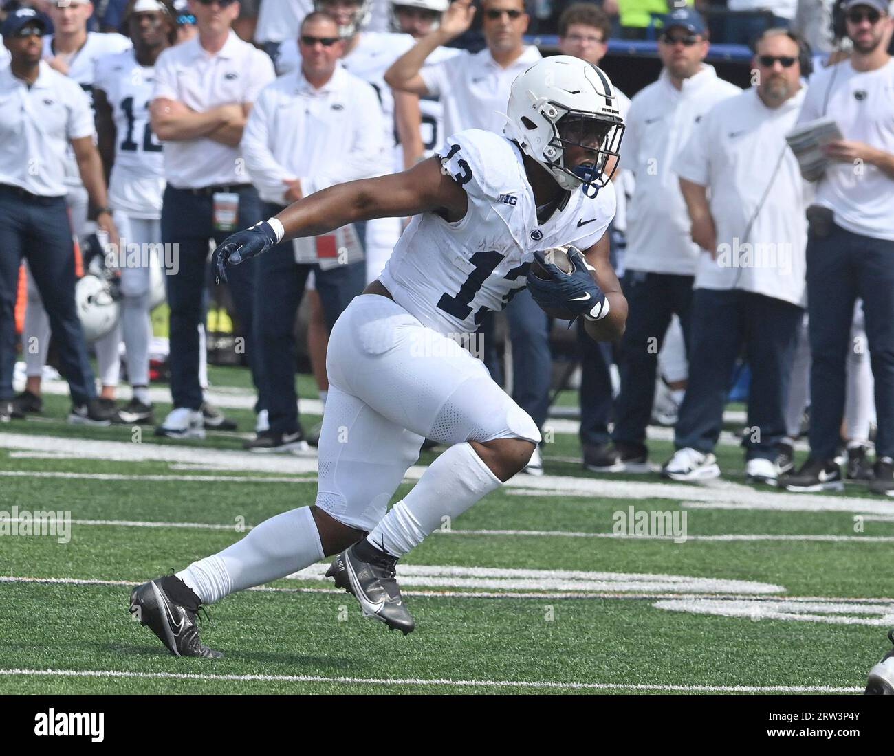 CHAMPAIGN, IL - SEPTEMBER 16: Penn State running back Kaytron Allen (13 ...