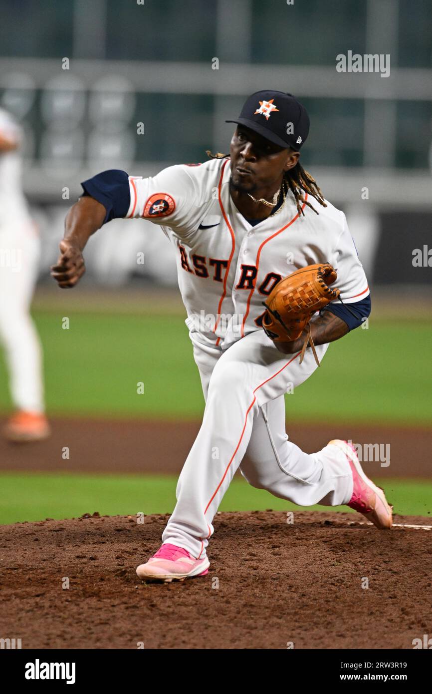 Houston Astros relief pitcher Rafael Montero (47) during the sixth ...