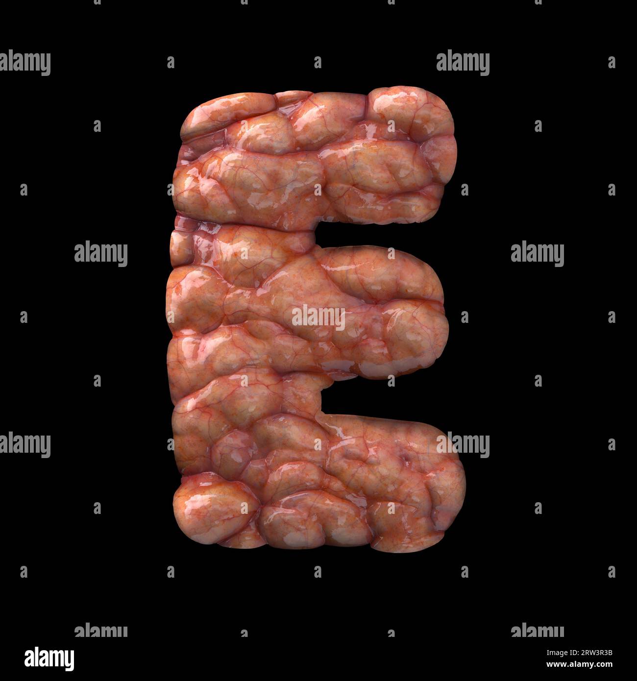 Halloween letter E - Capital 3d bloody font - suitable for Halloween ...