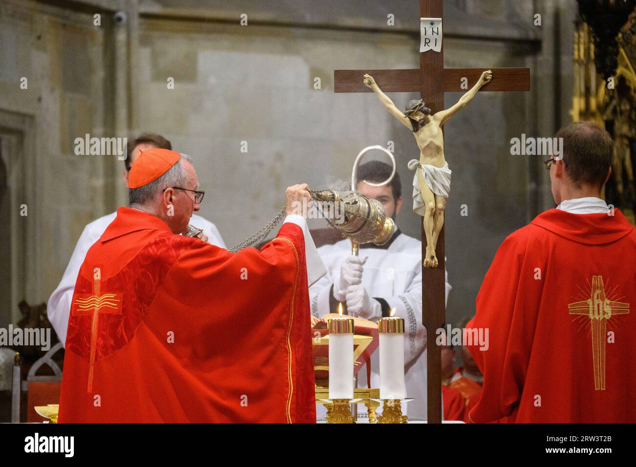 Cardinal Pietro Parolin celebrating Holy Mass on the feast of the ...