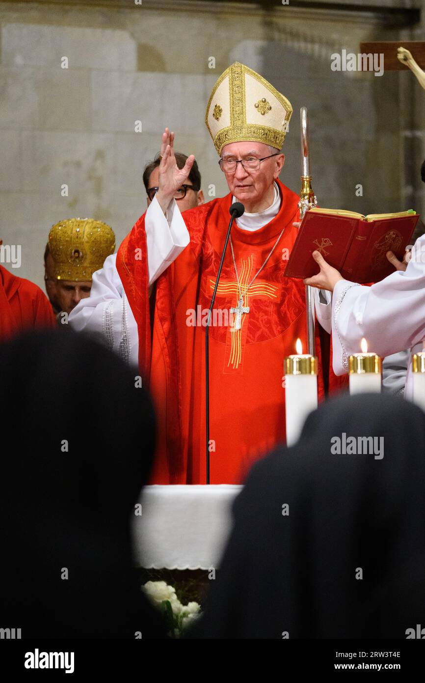 Cardinal Pietro Parolin celebrating Holy Mass on the feast of the ...