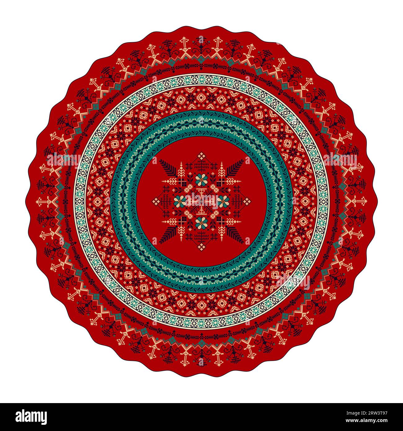 Latvian embroidery design element, vector illustration Stock Vector Image & Art - Alamy