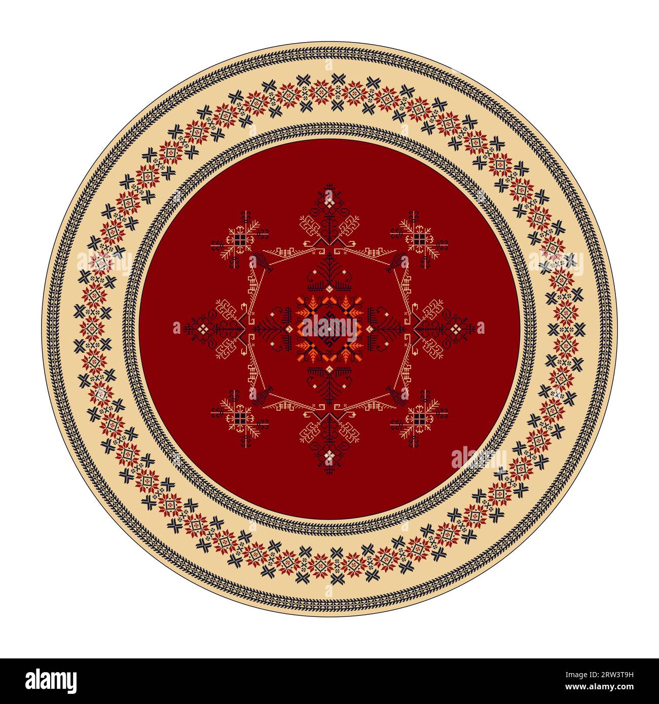 Latvian embroidery design element, vector illustration Stock Vector Image & Art - Alamy