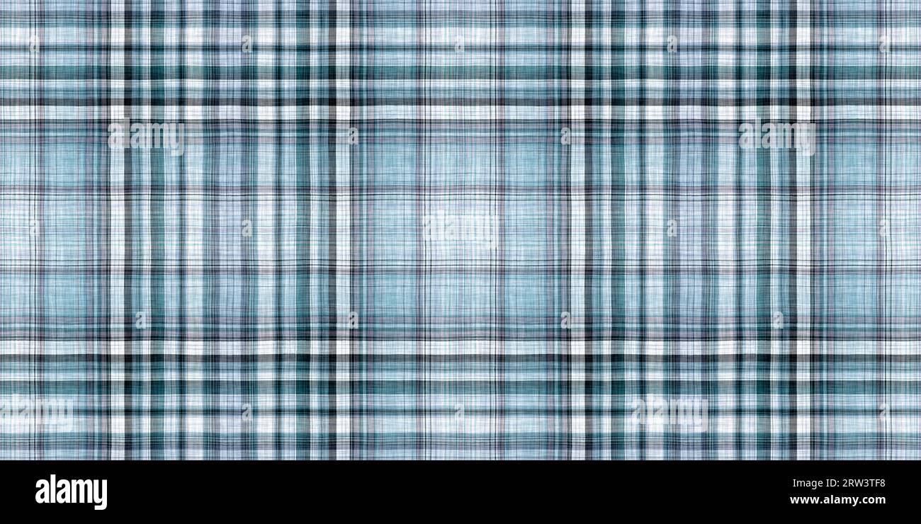 Minimal winter blue tartan linen border. Banner of unisex country ...