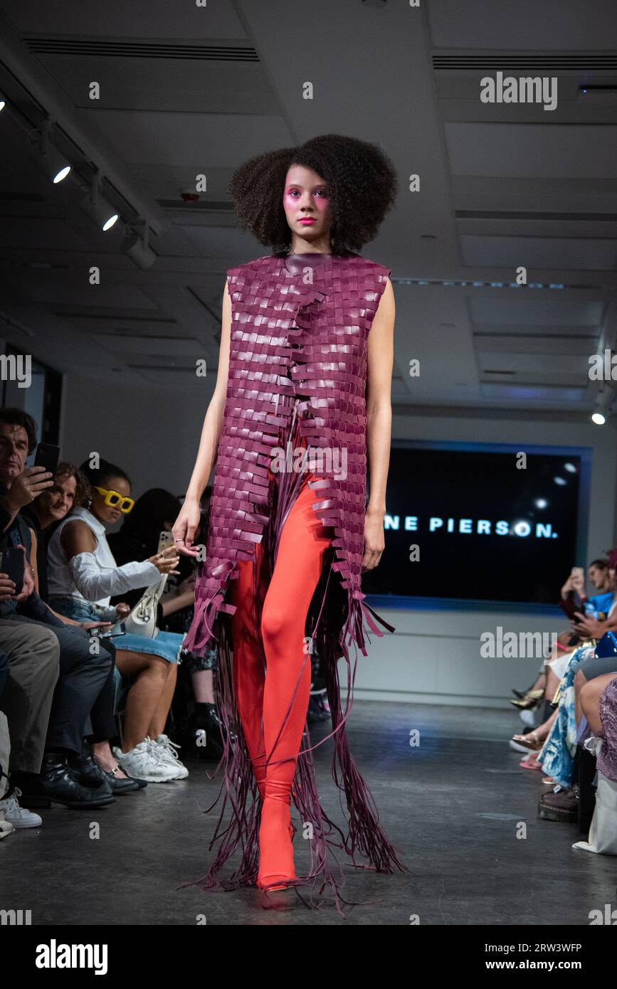 London, UK. 16th Sep, 2023. A model walks the runway at the Jayne ...