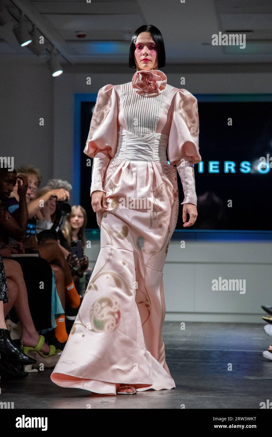 London, UK. 16th Sep, 2023. A model walks the runway at the Jayne ...