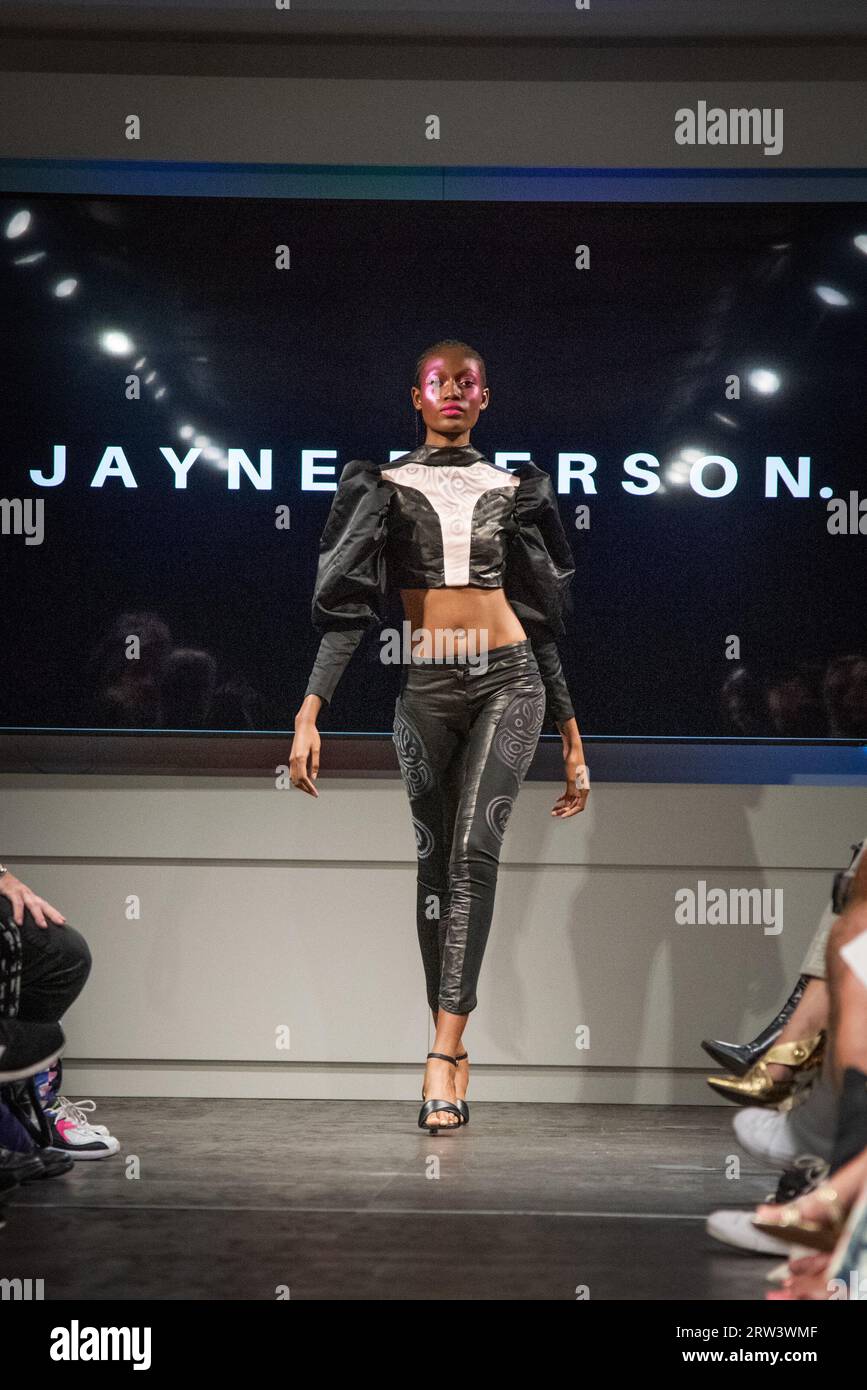 London, UK. 16th Sep, 2023. A model walks the runway at the Jayne ...