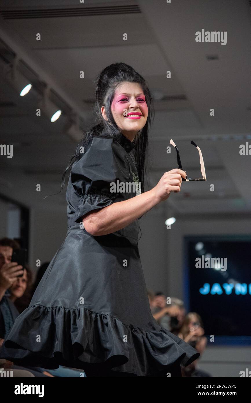 London, UK. 16th Sep, 2023. Fashion Designer, Jayne Pierson greets the ...