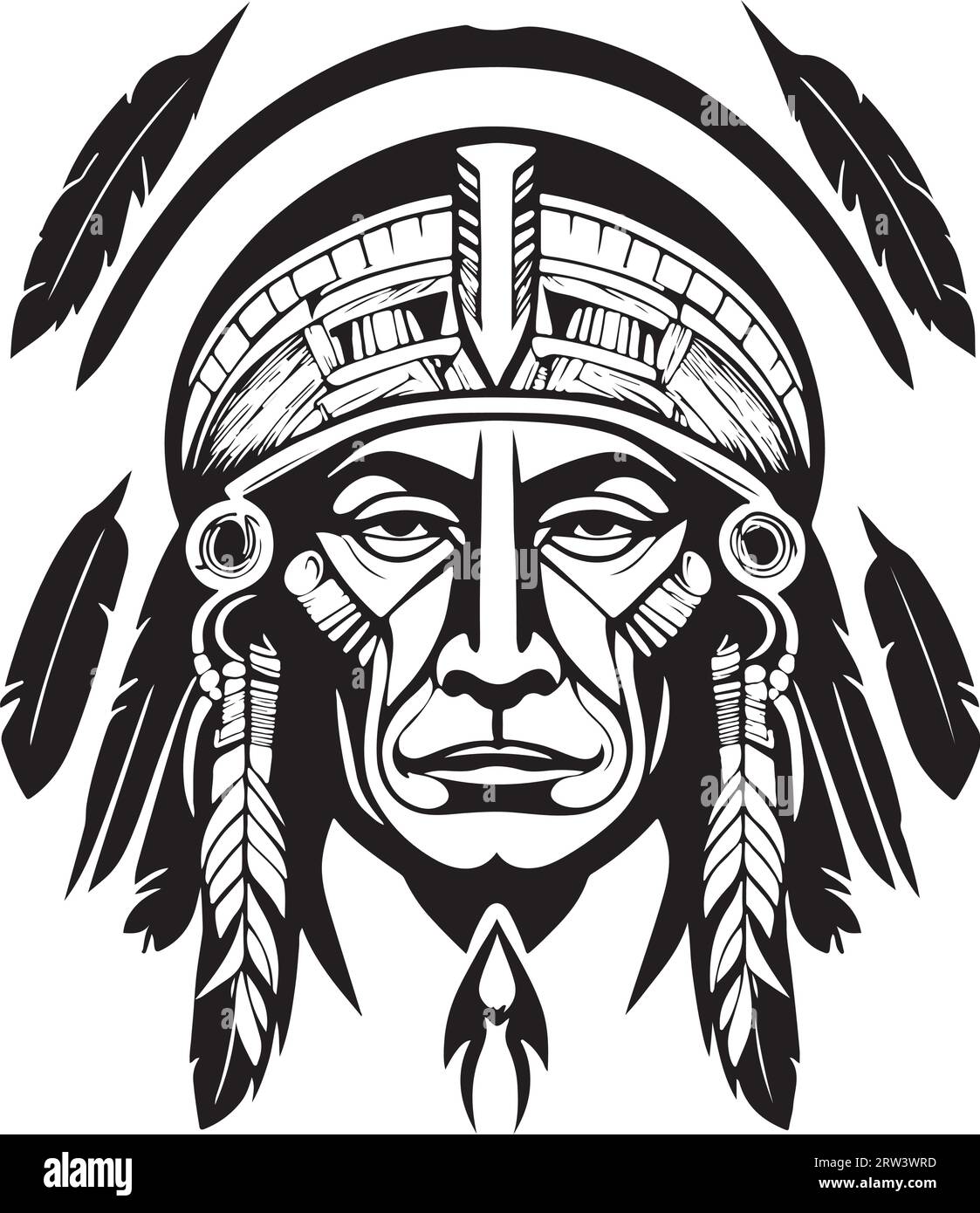 Pretty and lovely Native aboriginal vector art Stock Vector Image & Art ...