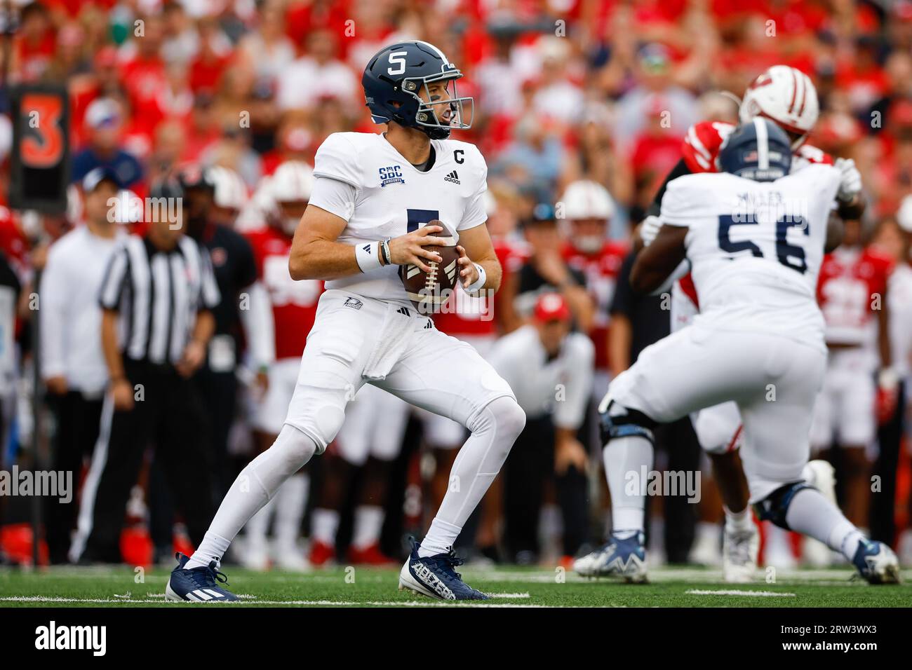 Madison, WI, USA. 16th Sep, 2023. Georgia Southern Eagles quarterback ...