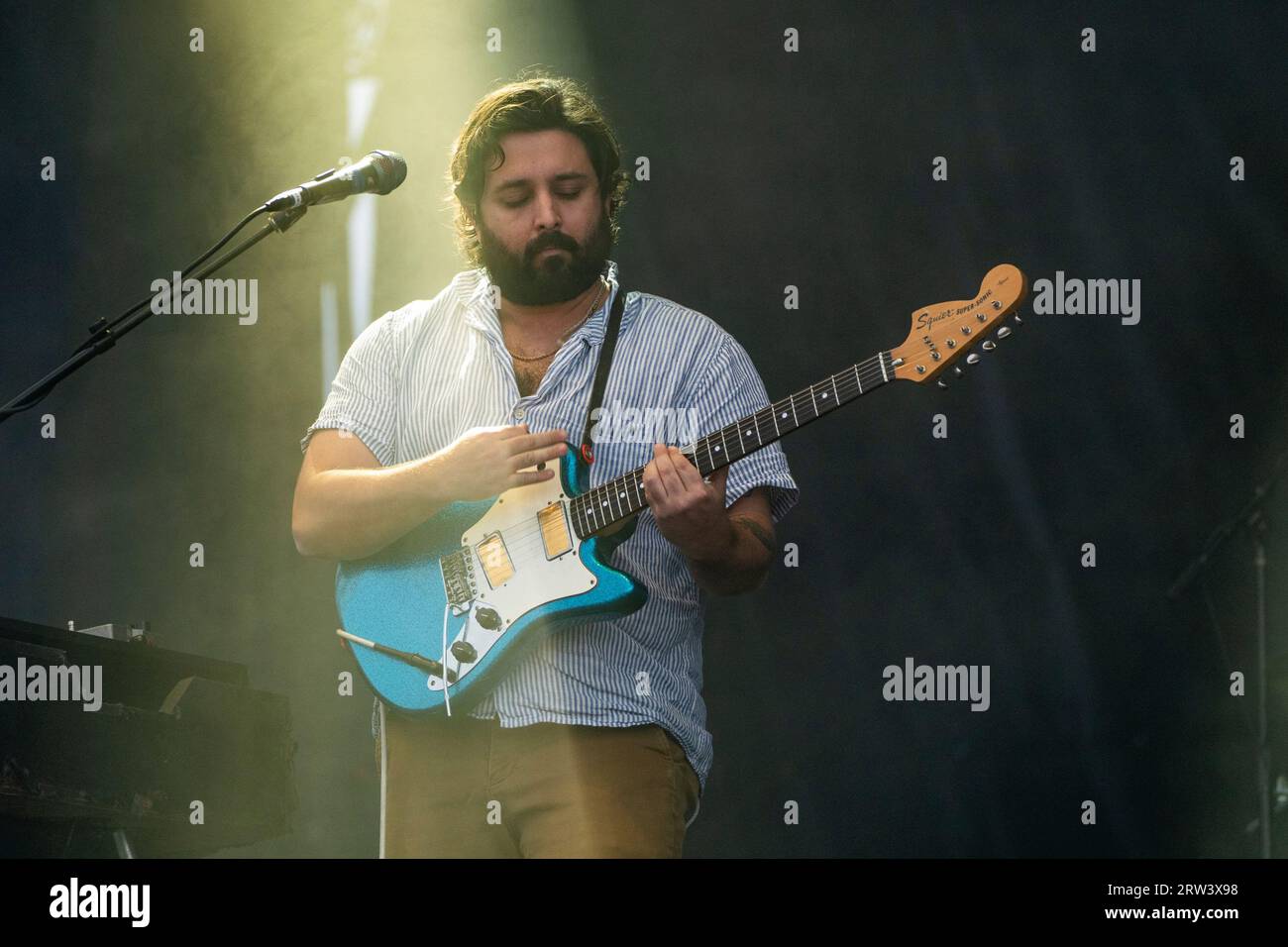 Alex Fischel of Spoon performs during Bourbon and Beyond Music Festival ...