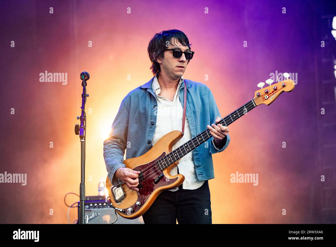 Ben Trokan of Spoon performs during Bourbon and Beyond Music Festival ...