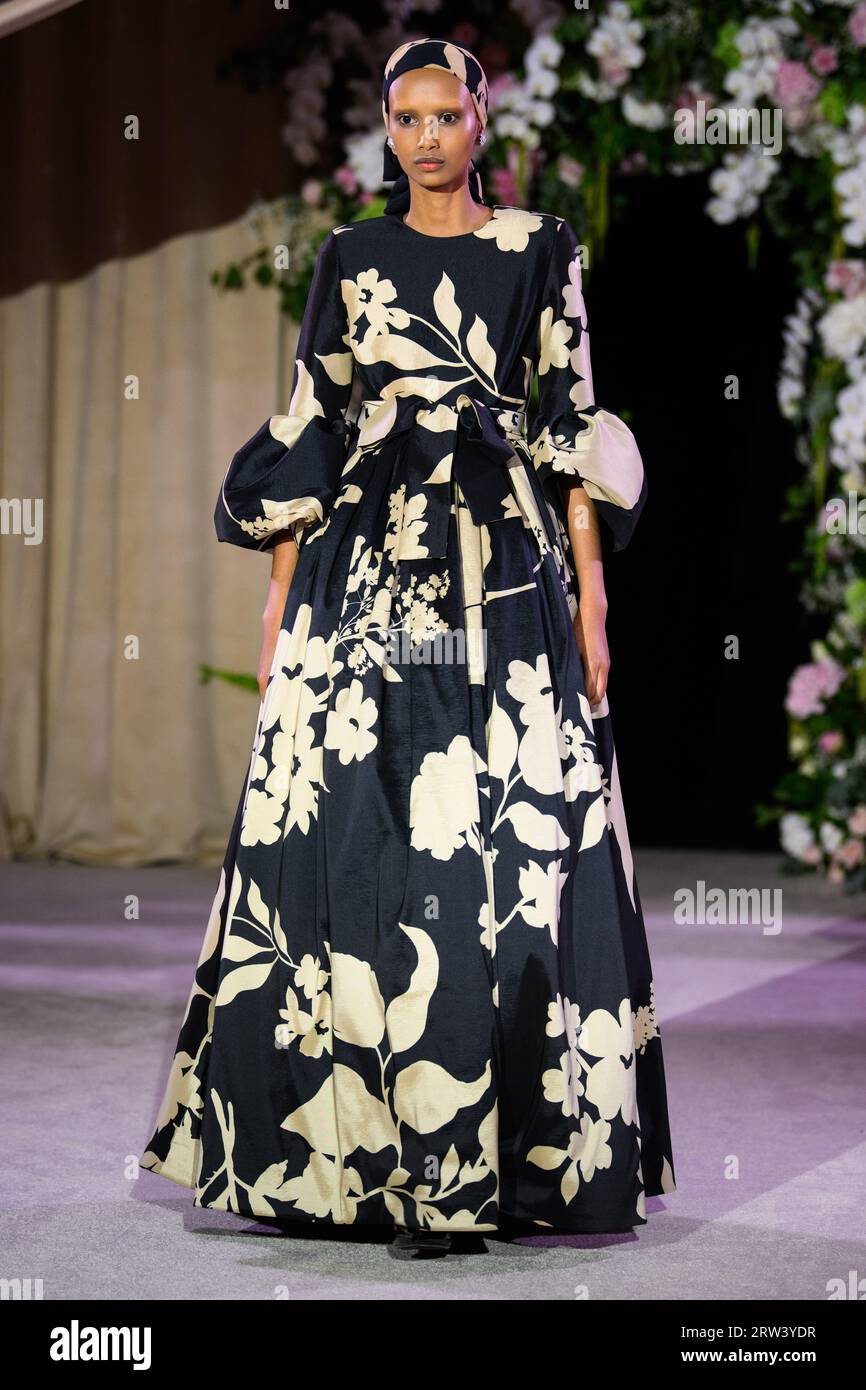 London, UK. 16 September 2023. Models on the catwalk during the Richard ...