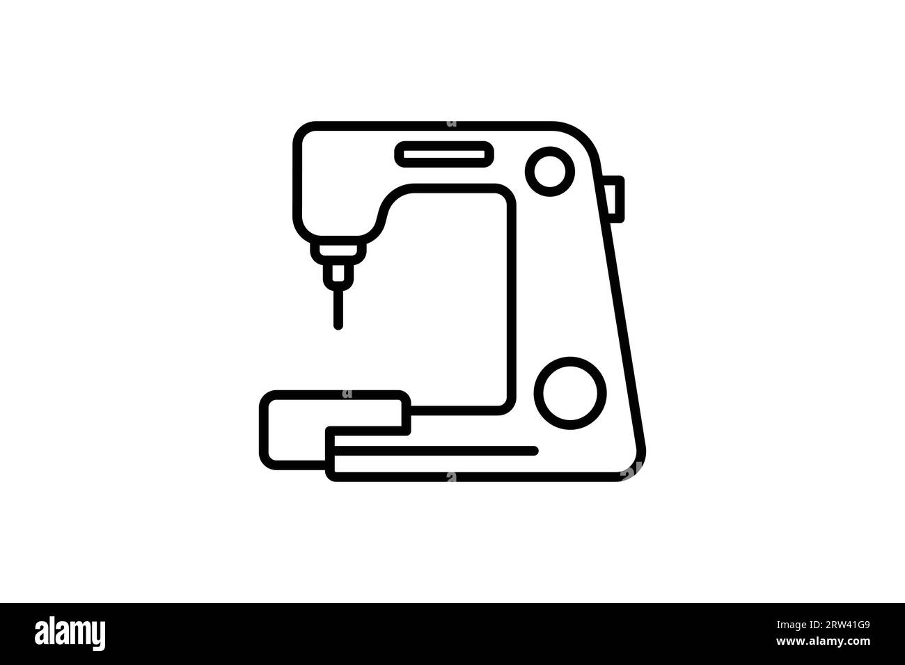 Sewing Machine Icon Icon Related To Textiles And Sewing Line Icon