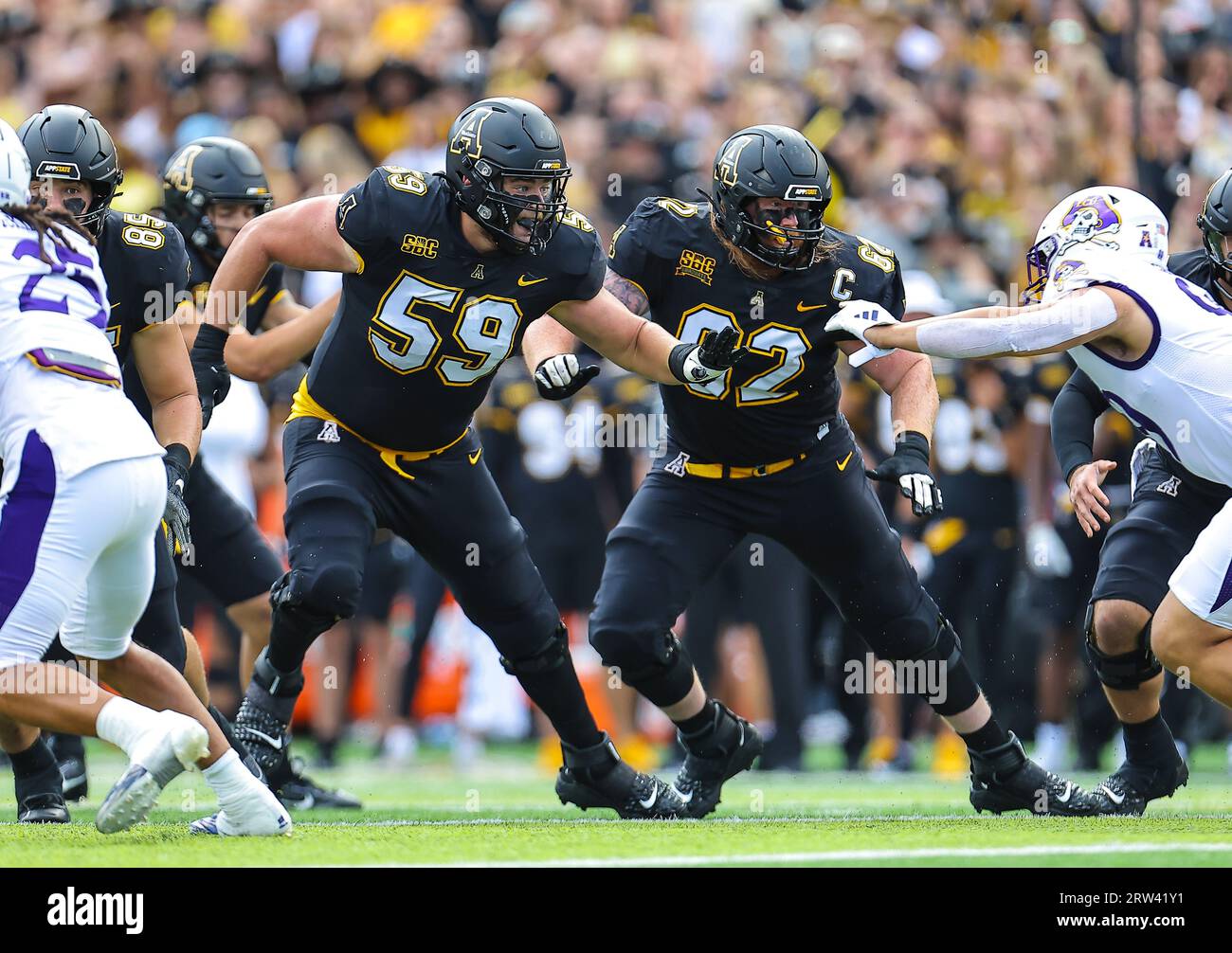September 16,2023: Appalachian State sophomore Jack Murphy (59) AND ...