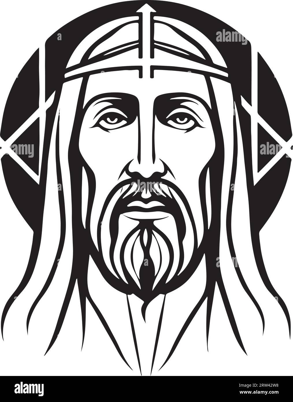 Excellent and lovely Jesus Christ vector art Stock Vector Image & Art ...