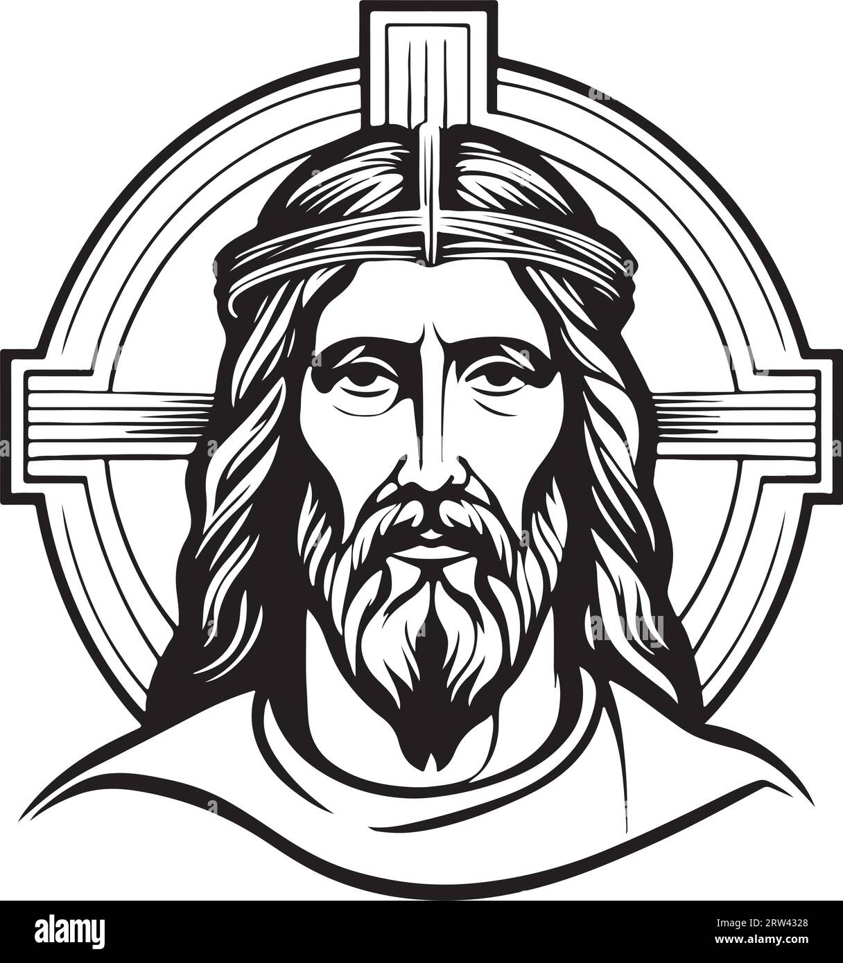 Super and lovely Jesus Christ vector art Stock Vector Image & Art - Alamy