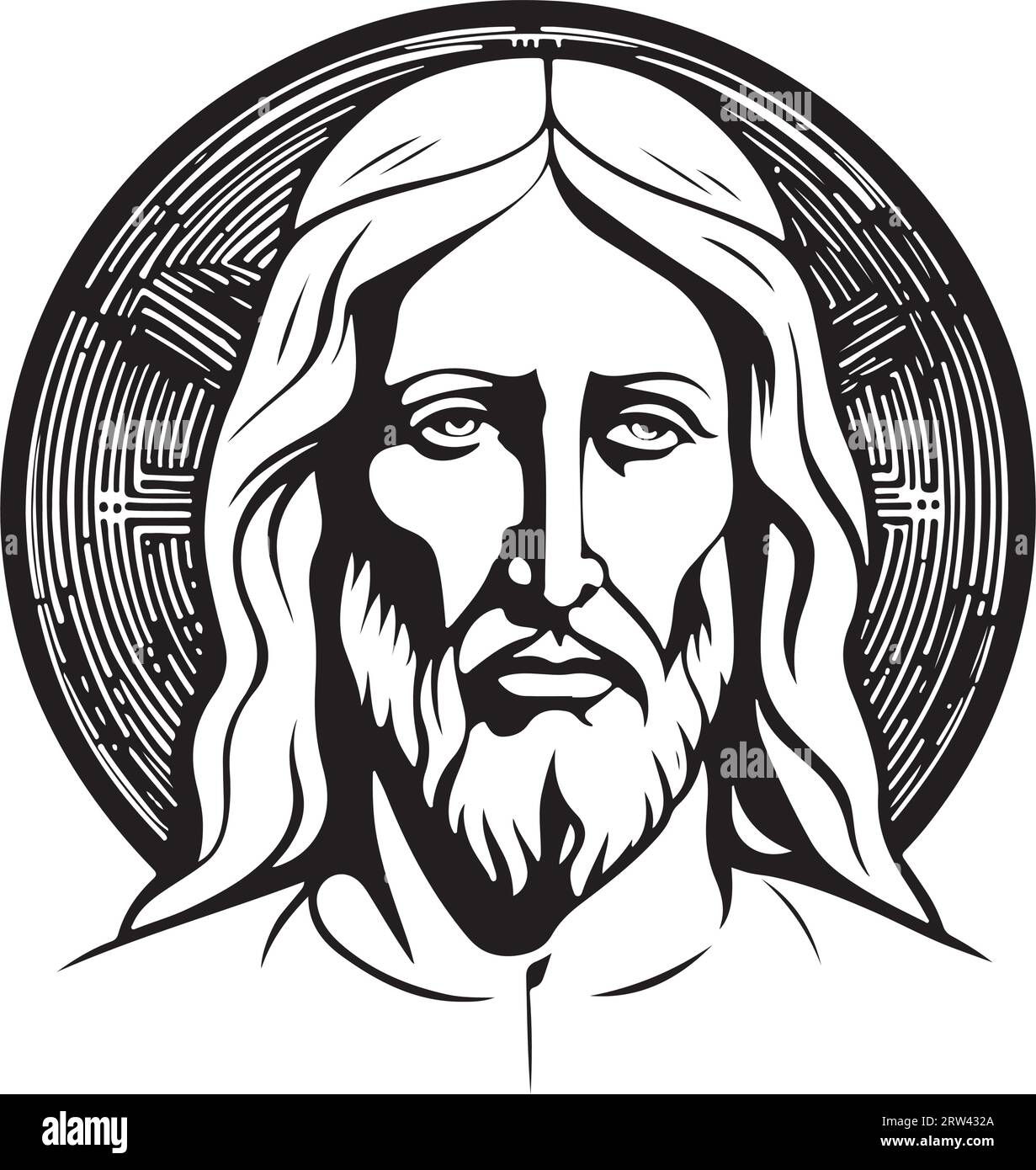 Beautiful and lovely Jesus Christ vector art Stock Vector Image & Art ...