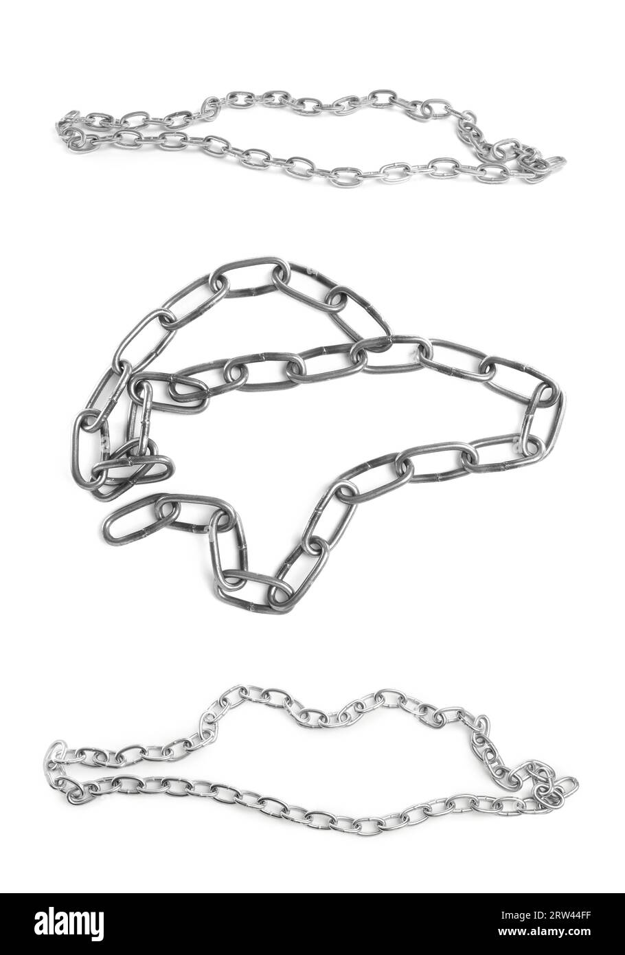 Set of chains Cut Out Stock Images & Pictures - Alamy