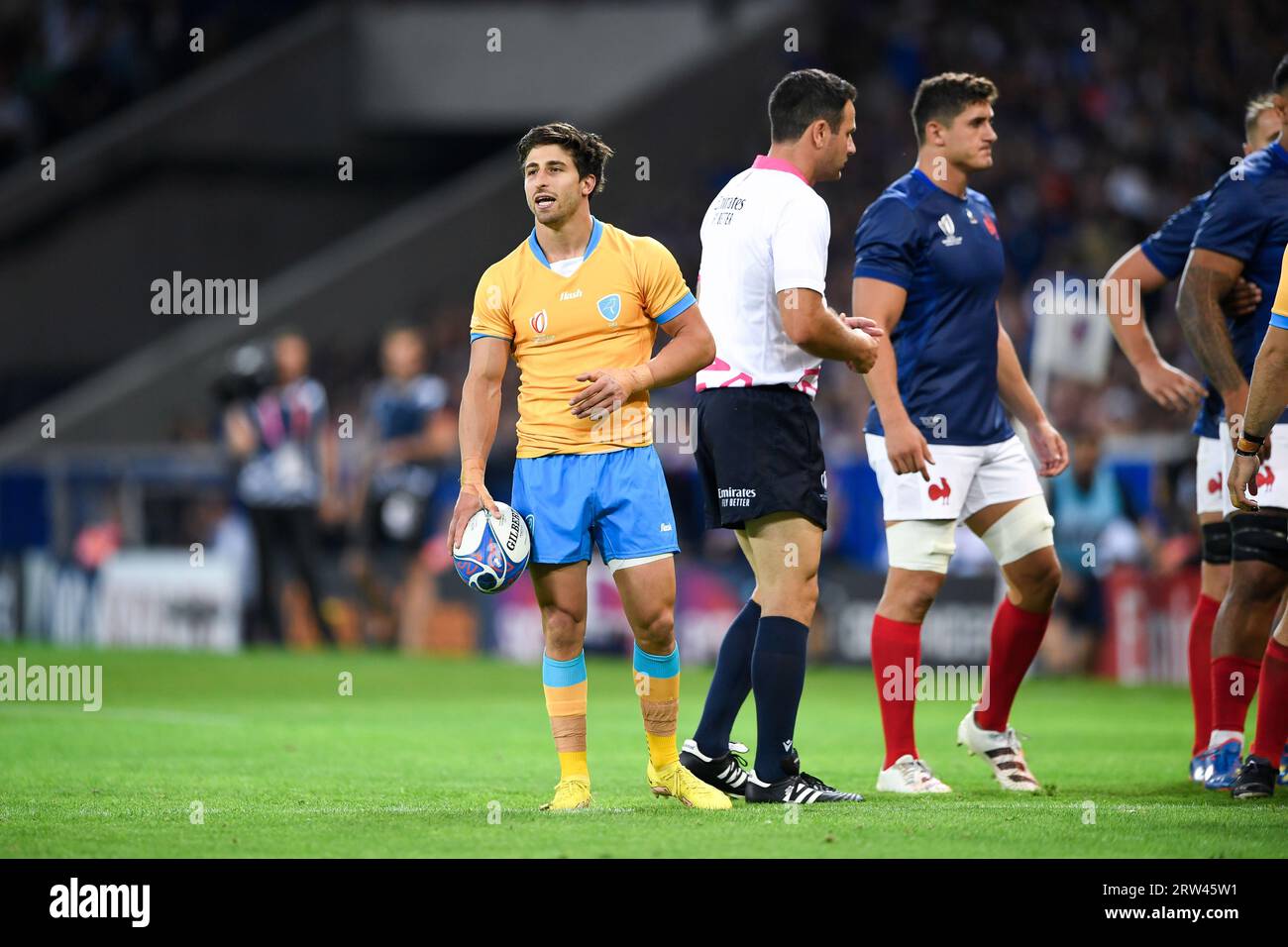 Paris, France. 14th Sep, 2023. Santiago Arata during the Rugby union ...