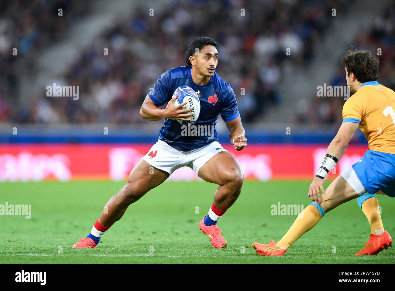 Paris, France. 14th Sep, 2023. Yoram Moefana during the Rugby union World Cup RWC 2023, Pool A ...
