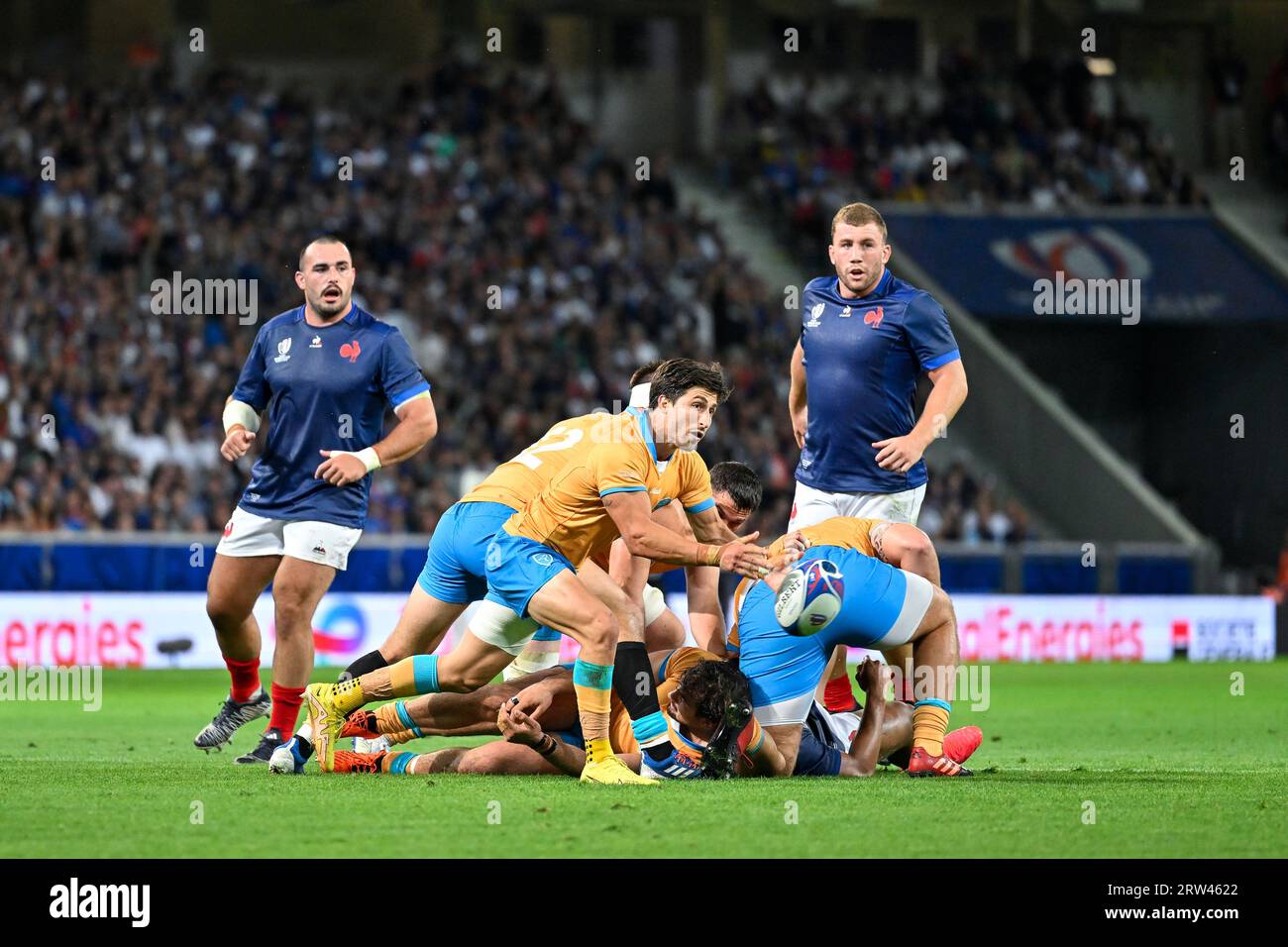 Paris, France. 14th Sep, 2023. Santiago Arata during the Rugby union ...