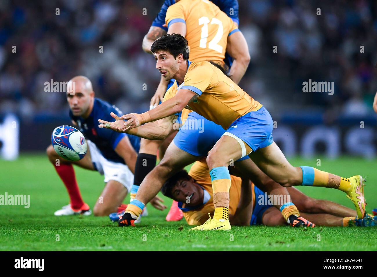 Paris, France. 14th Sep, 2023. Santiago Arata during the Rugby union ...