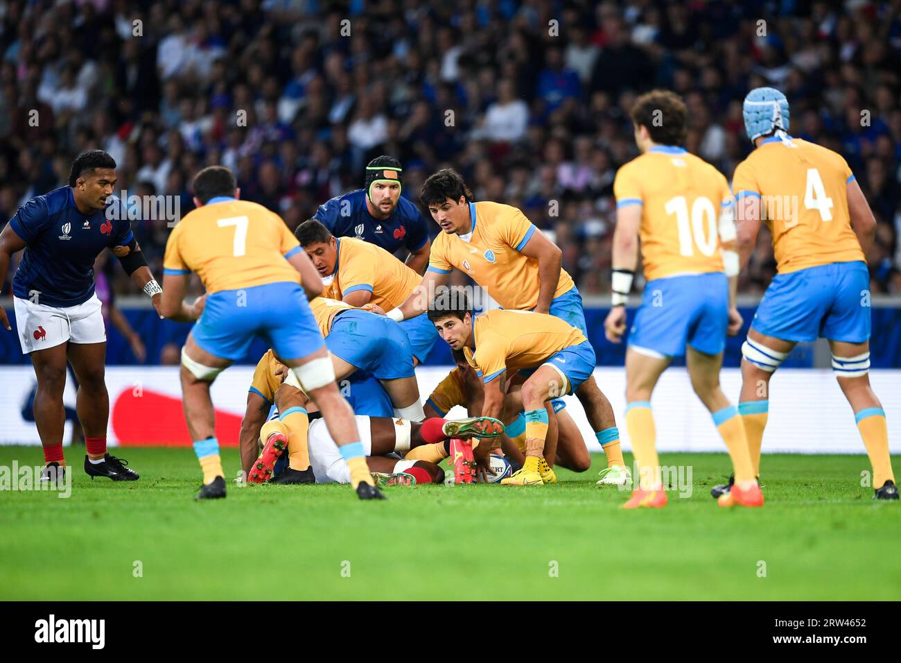 Paris, France. 14th Sep, 2023. Santiago Arata during the Rugby union ...