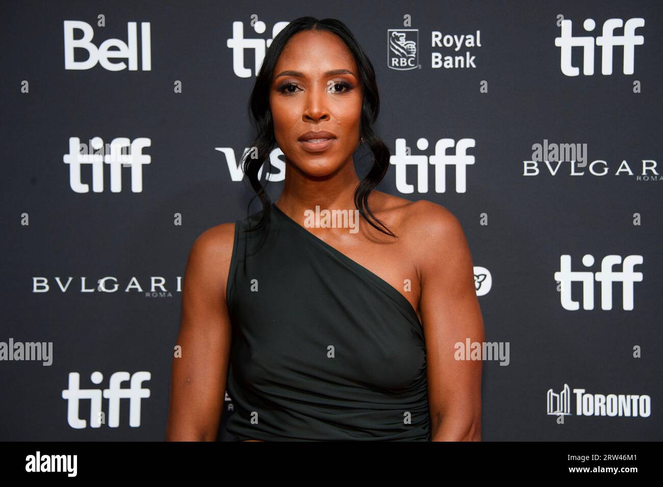 Sasha Exeter arrives at the premiere of "Sly" at Roy Thomson Hall during the Toronto ...
