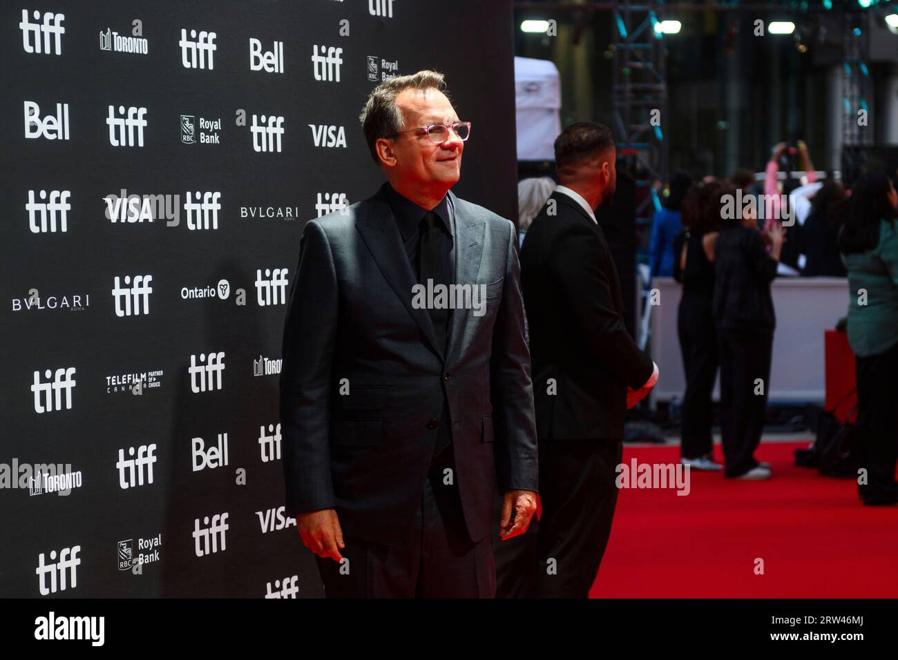 Director Thom Zimny arrives at the premiere of "Sly" at Roy Thomson Hall during the Toronto ...