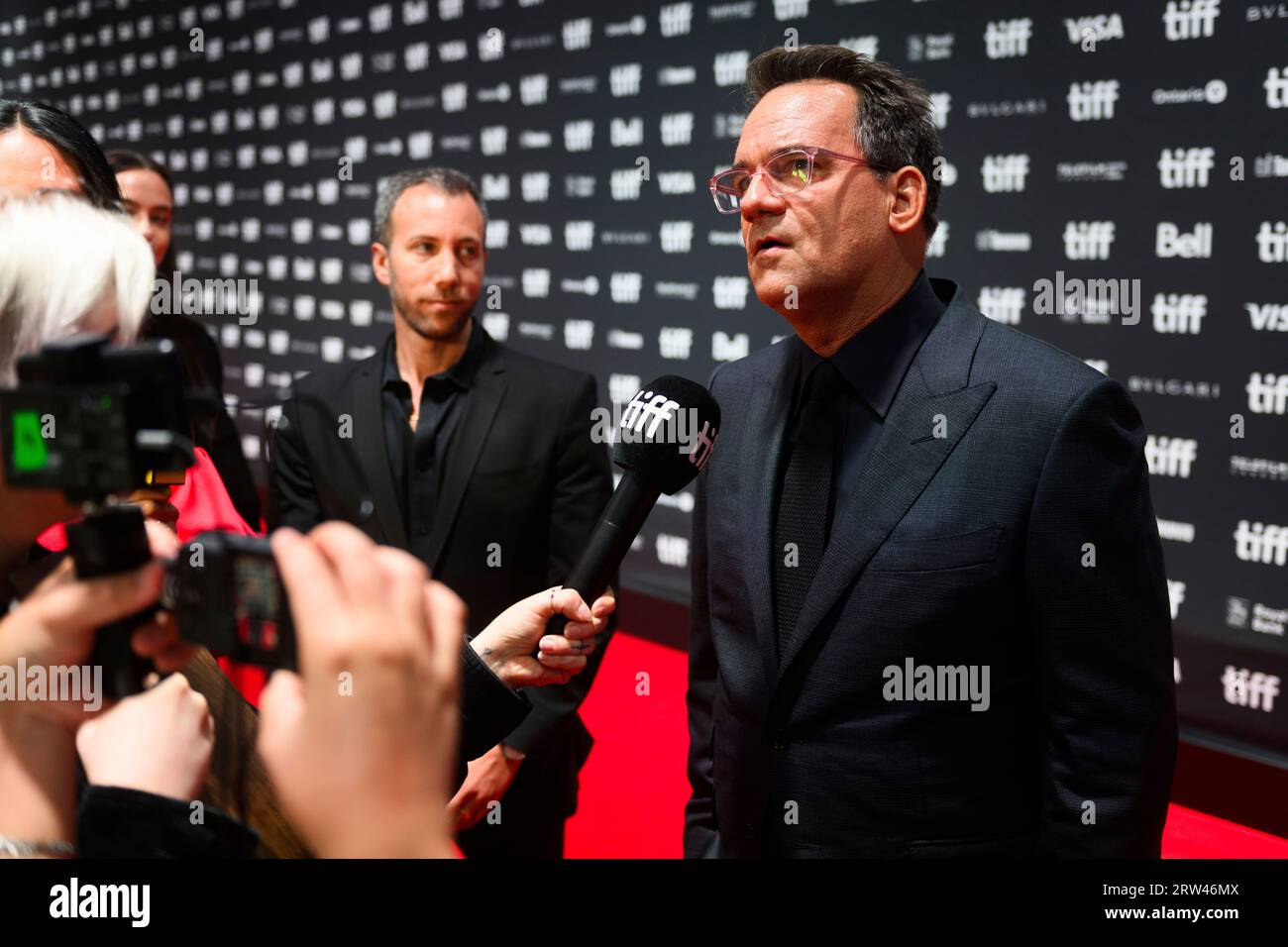 Director Thom Zimny arrives at the premiere of "Sly" at Roy Thomson Hall during the Toronto ...