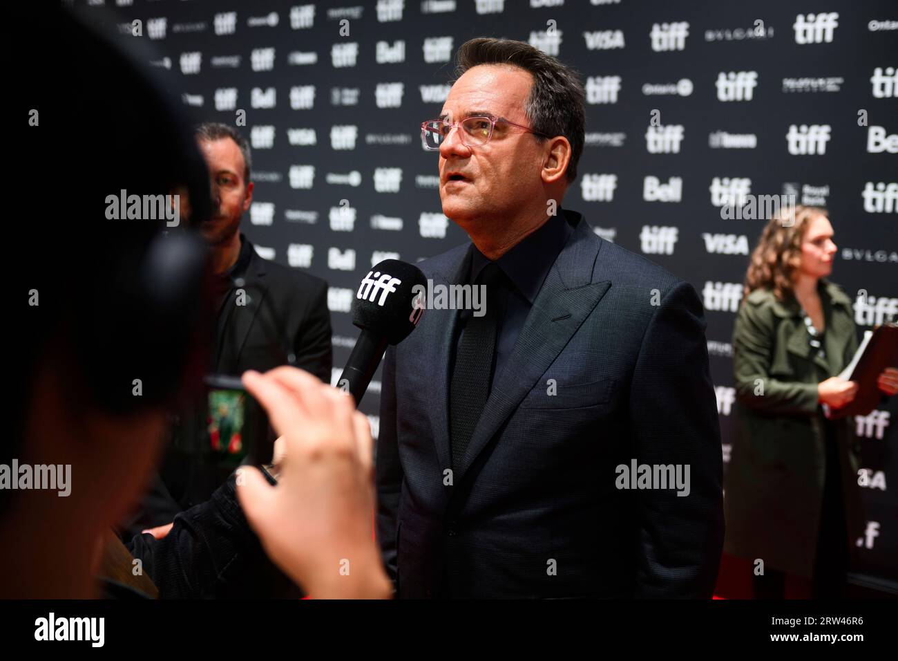 Director Thom Zimny arrives at the premiere of "Sly" at Roy Thomson ...