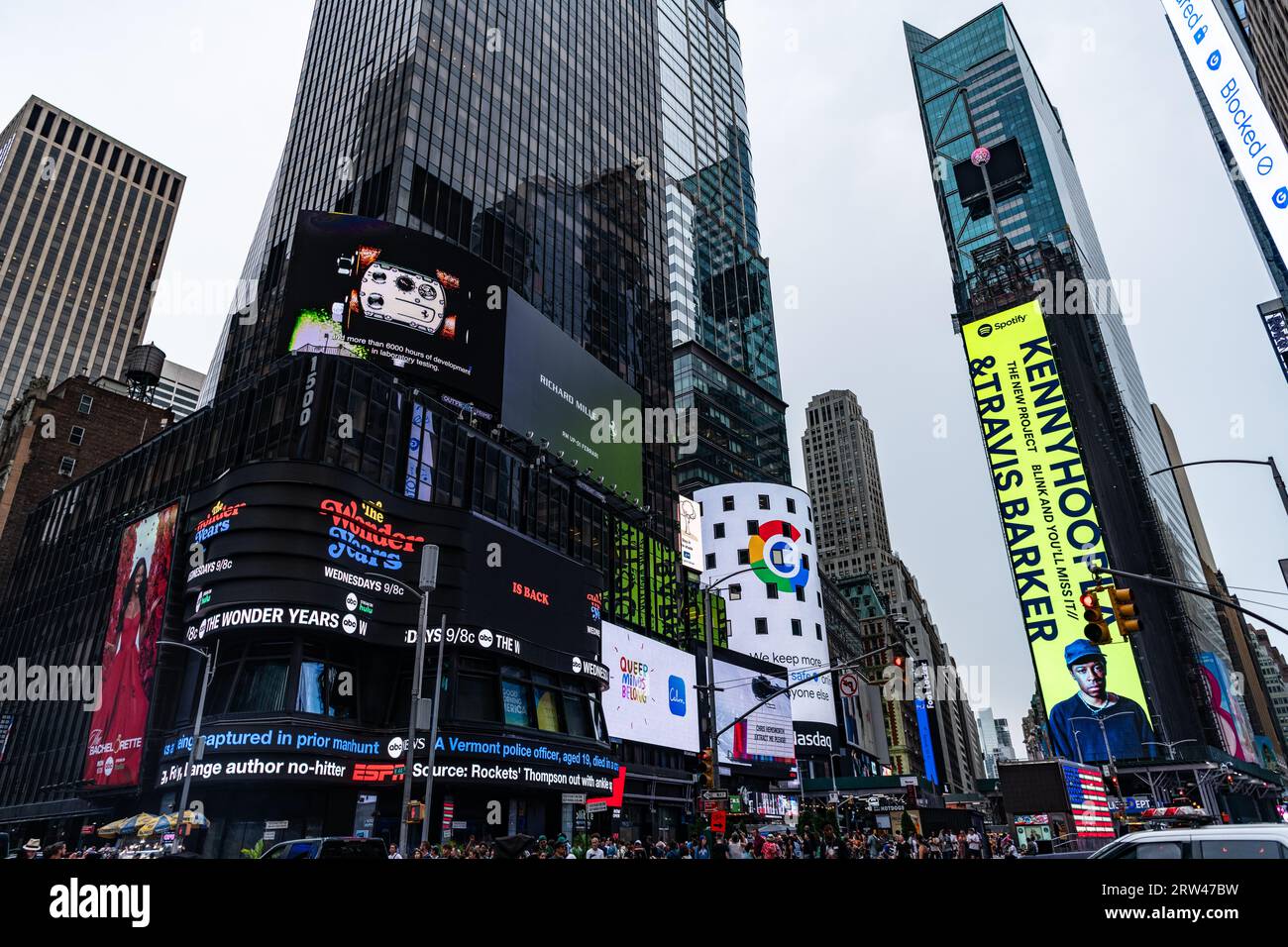 New York City, USA - July 09, 2023: Times Square of midtown manhattan ...